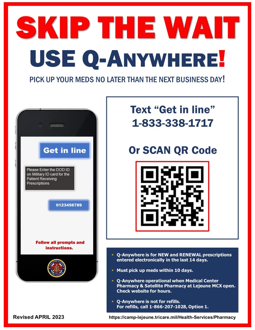 Naval Medical Center Camp Lejeune > Health Services > Pharmacy